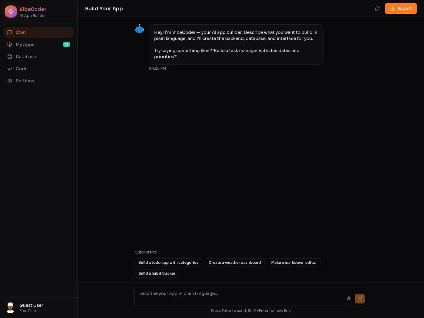 VibeCoder AI Builder