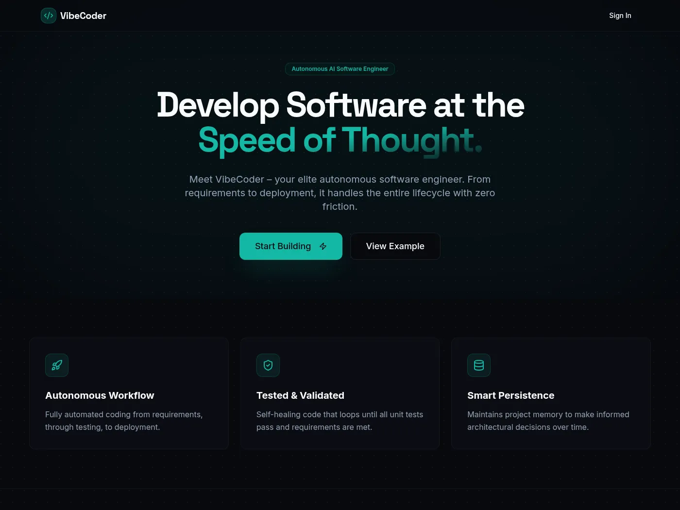 VibeCoder Autonomous Engineer