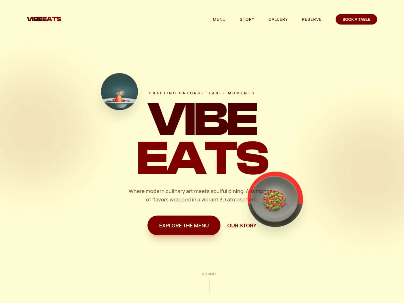 VibeEats Restaurant Site