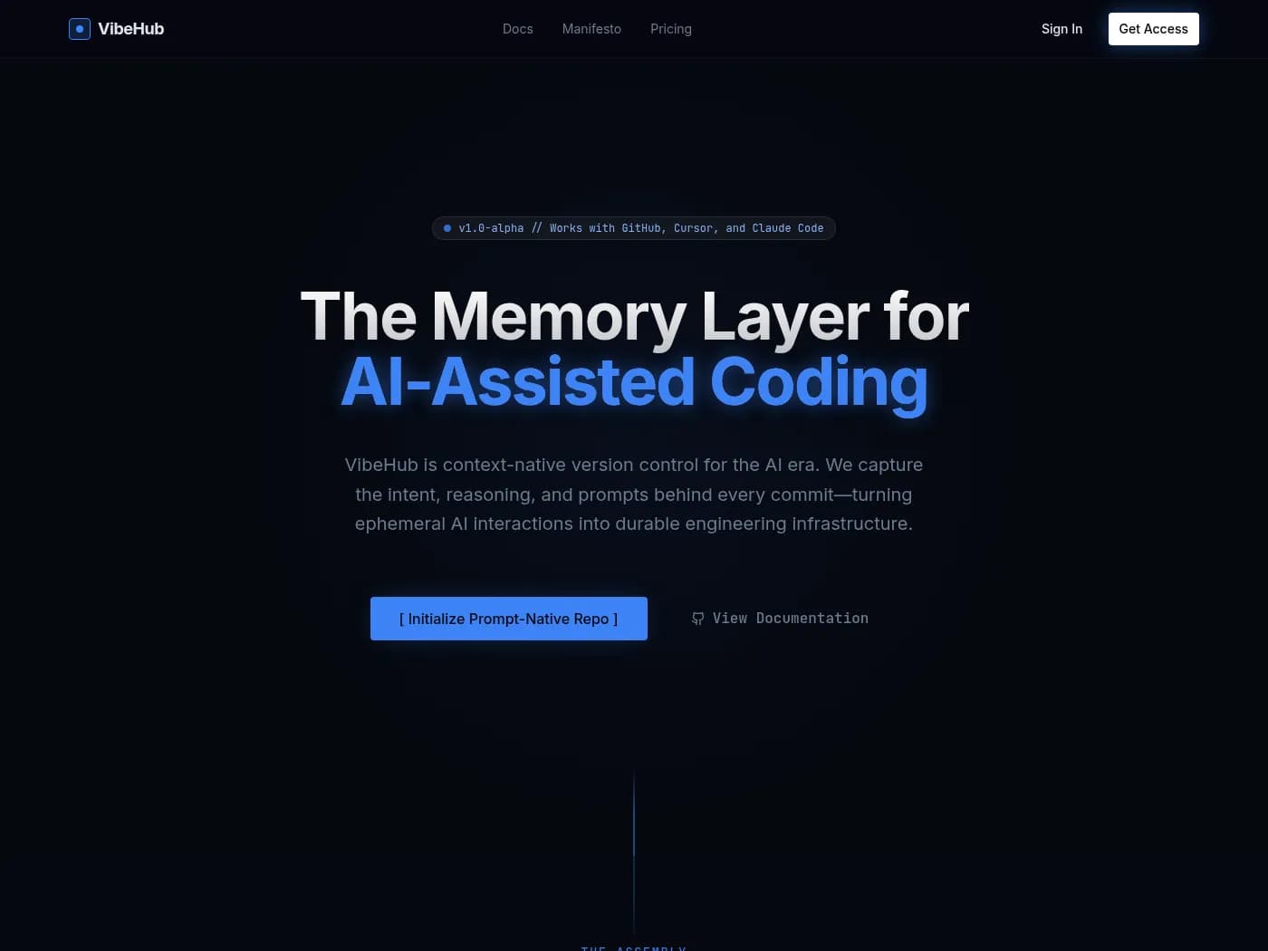 VibeHub Memory Layer Page