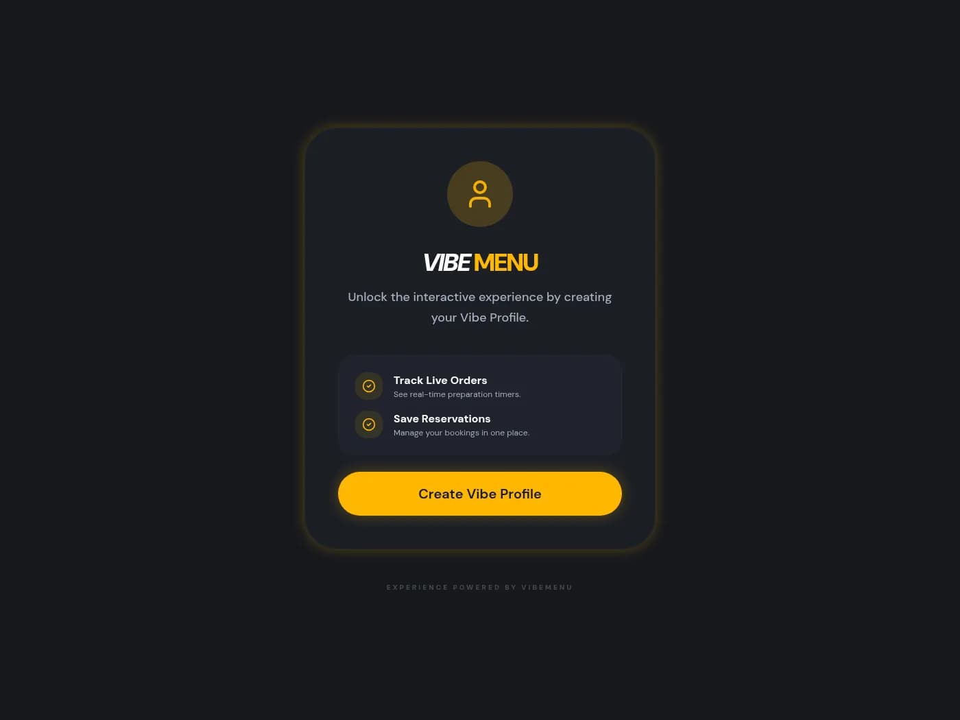 VibeMenu: Digital Restaurant Menu