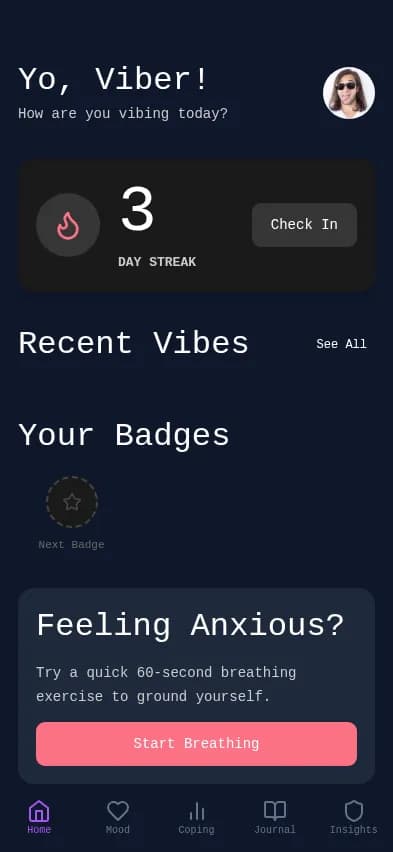 VibeMind Teen Wellness