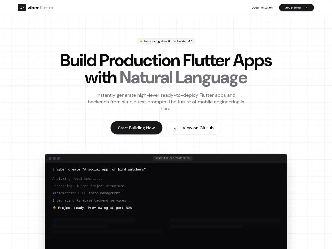 Viber Flutter Builder