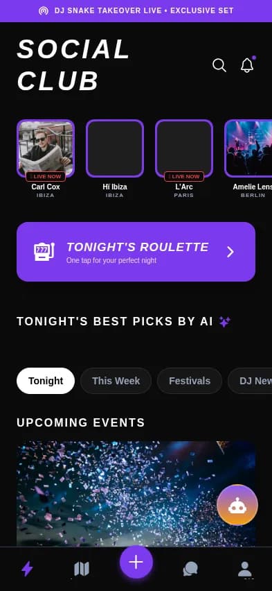 VIBES Nightlife Social App