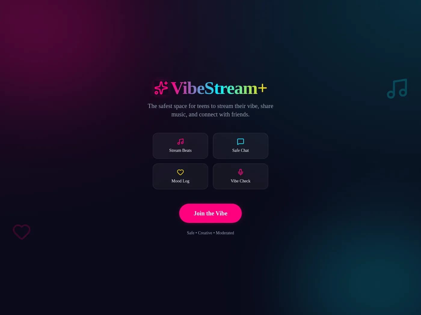 VibeStream Social App