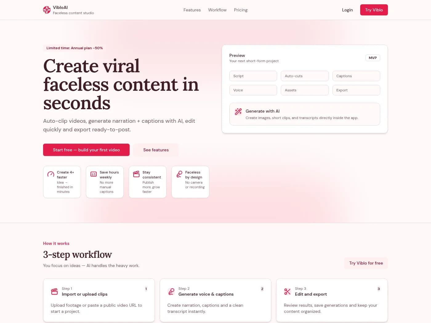 VibloAI Web Platform