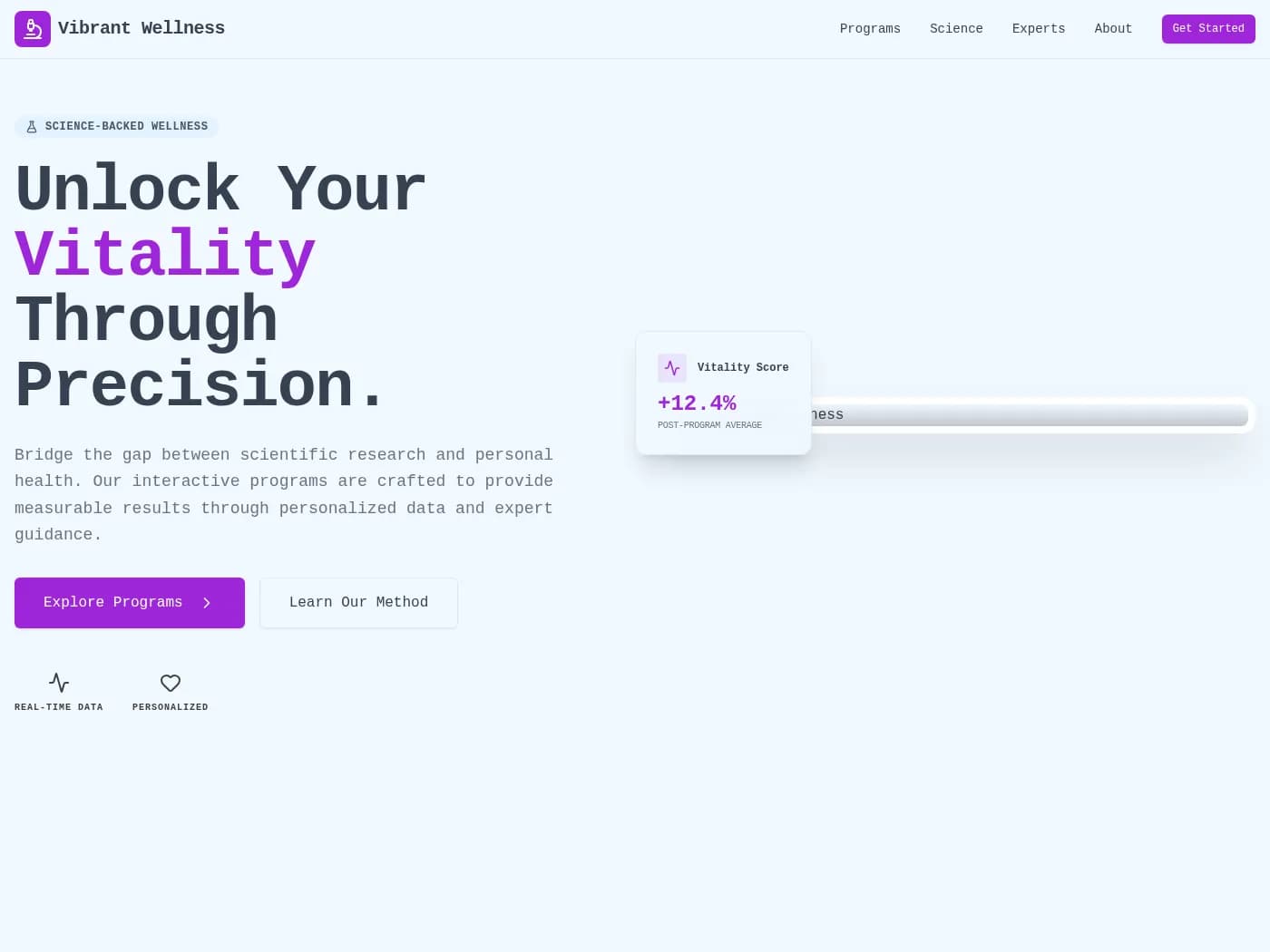 Vibrant Wellness Web