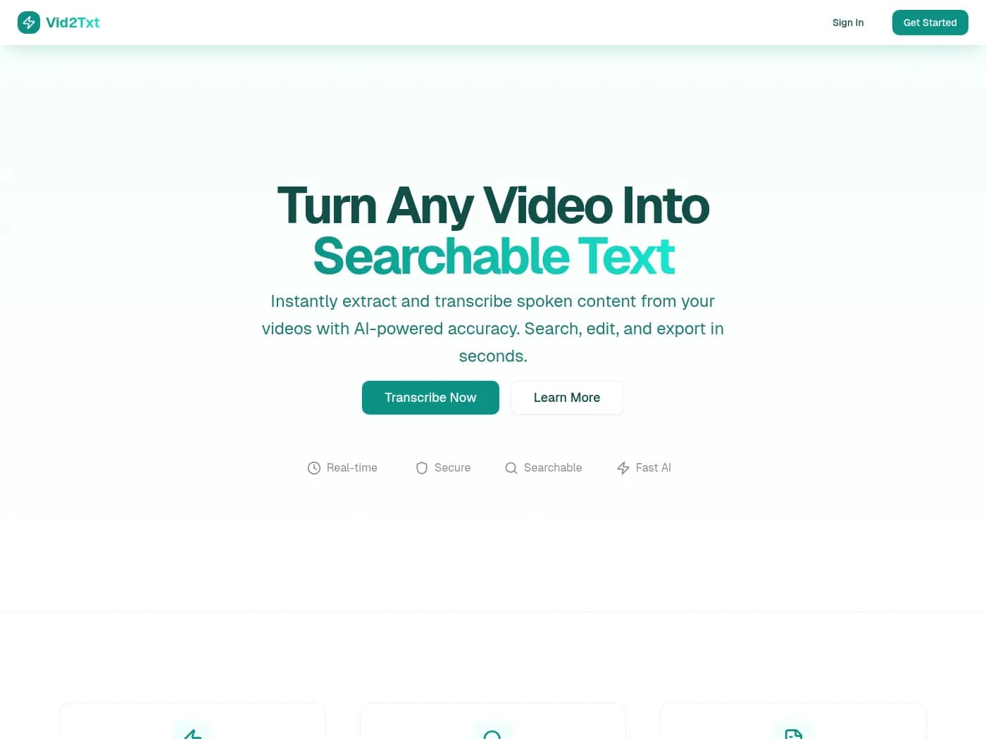 Vid2Txt Transcript Tool