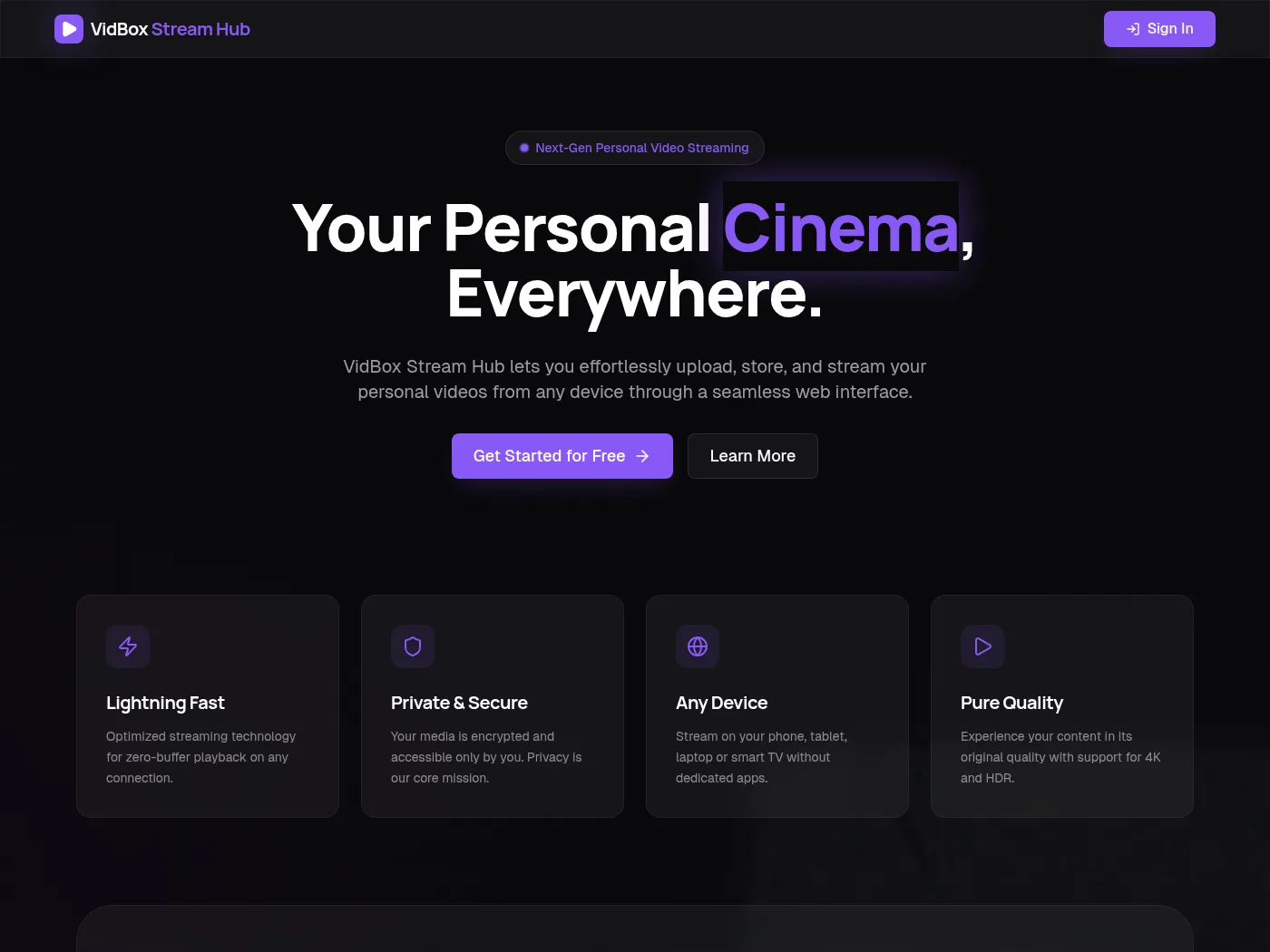 VidBox Stream Hub