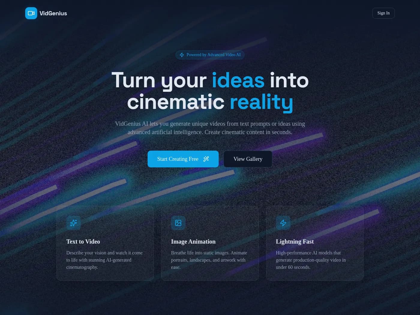 VidGenius AI Maker
