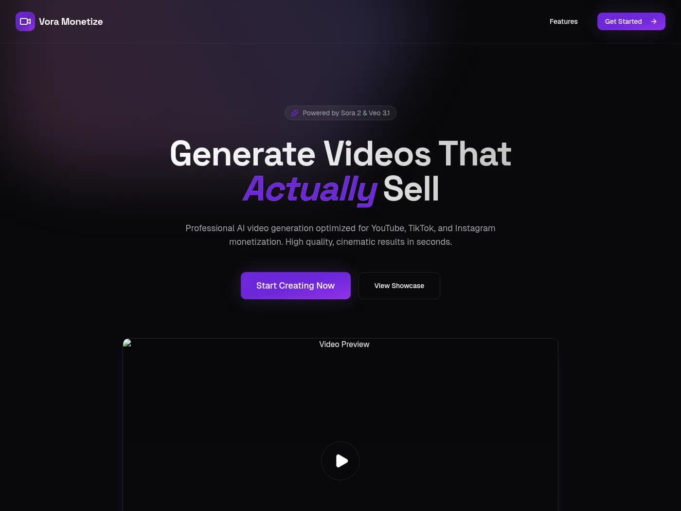 Monetizable Video AI