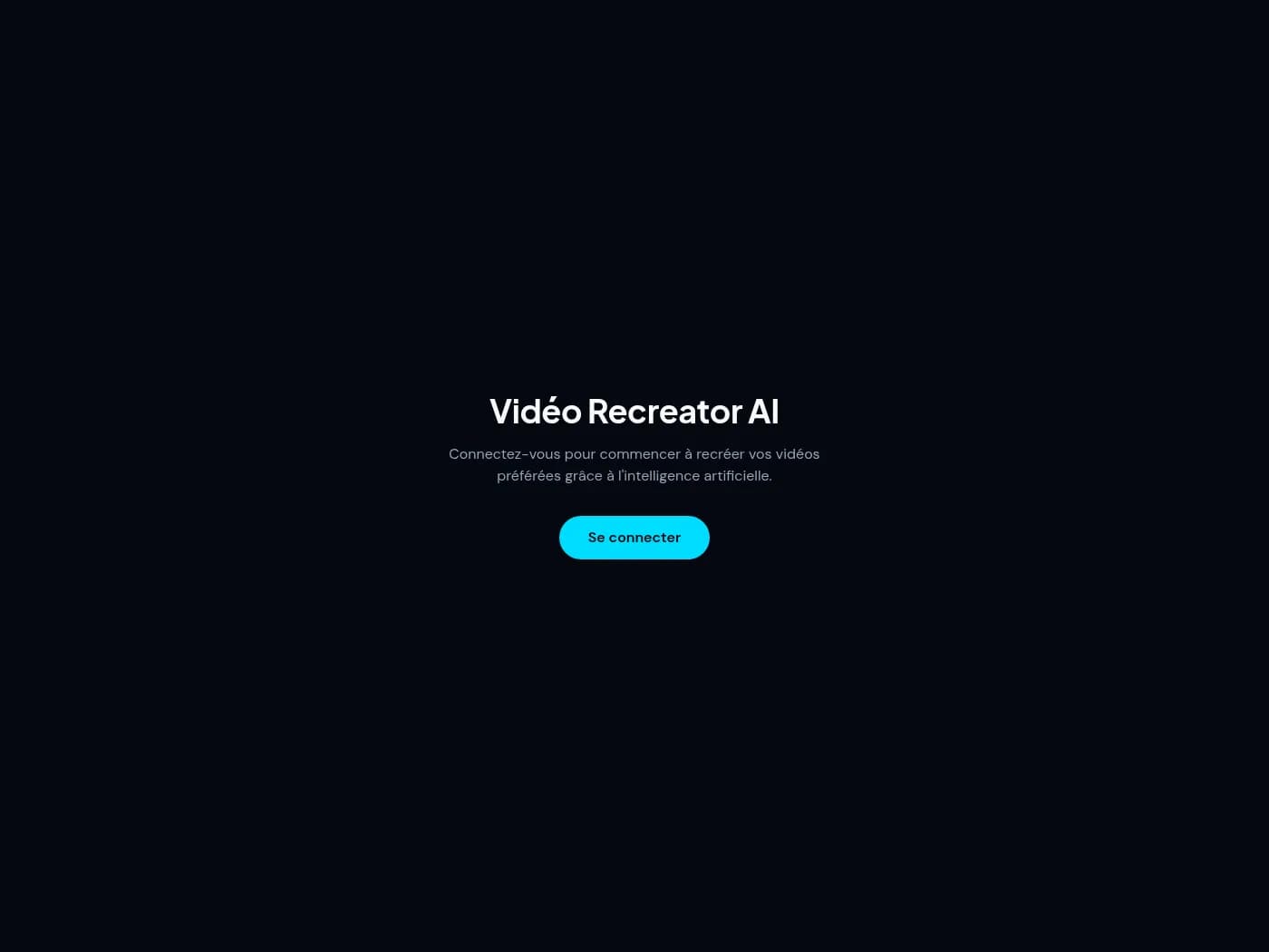 Vidéo Recreator AI