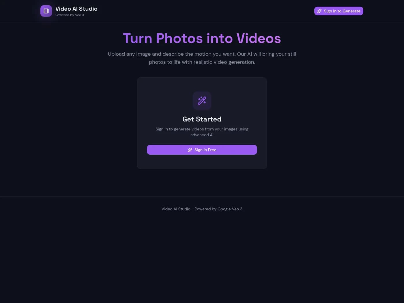 Gemini Video AI Studio
