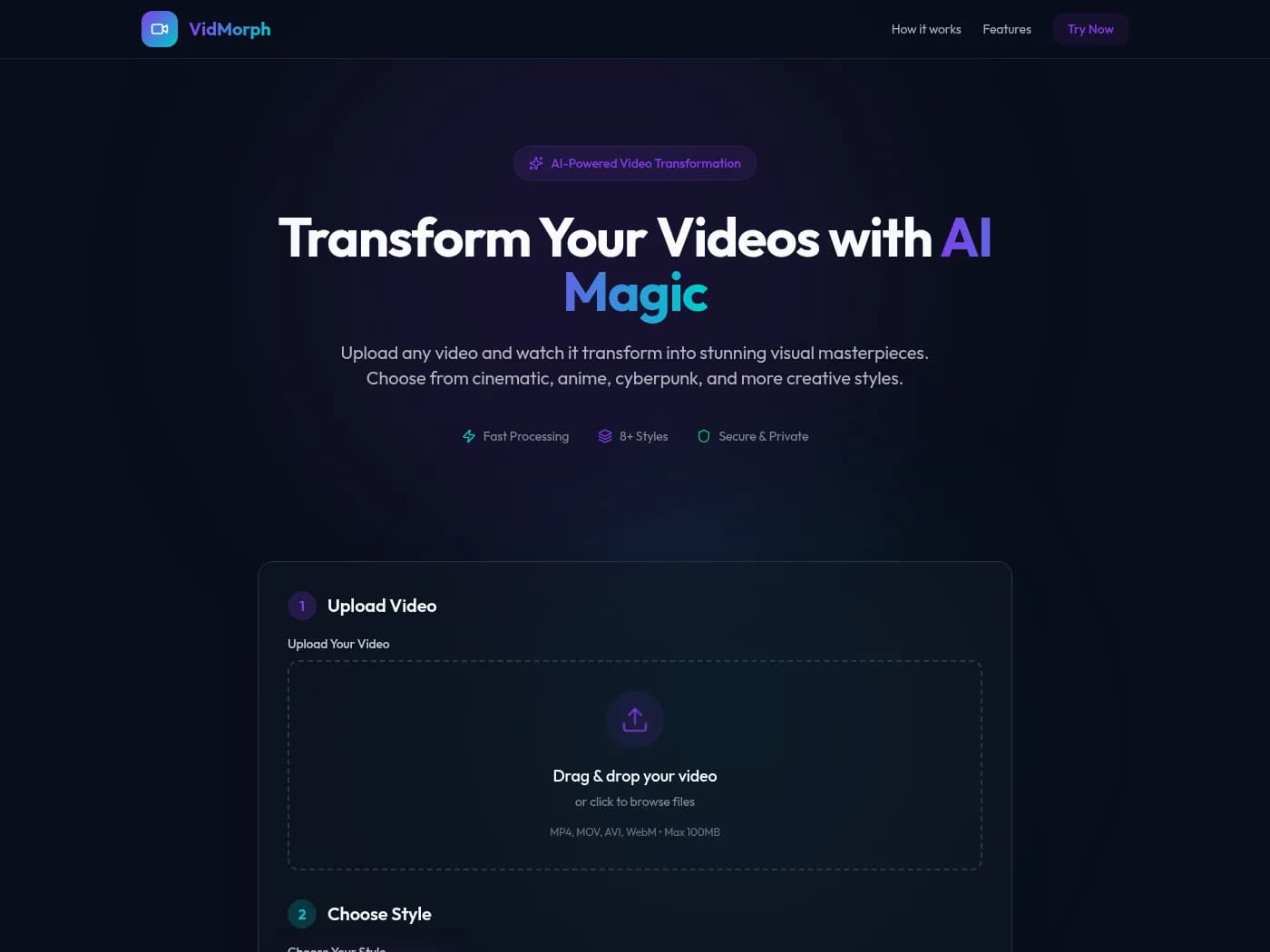 VidMorph AI Tool