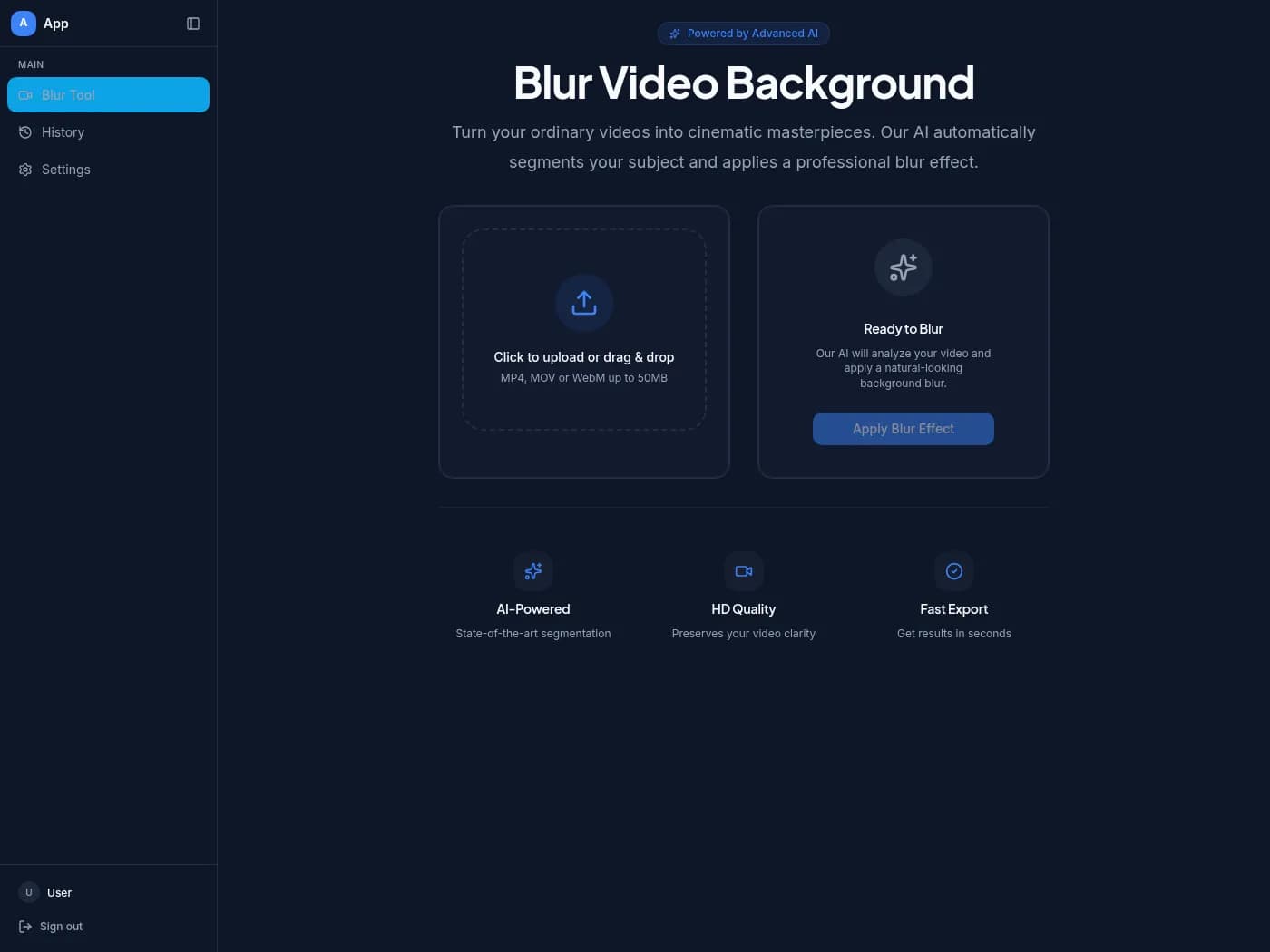 Blur Video Background
