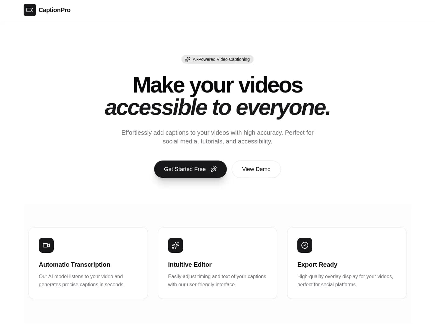 Video Caption Pro