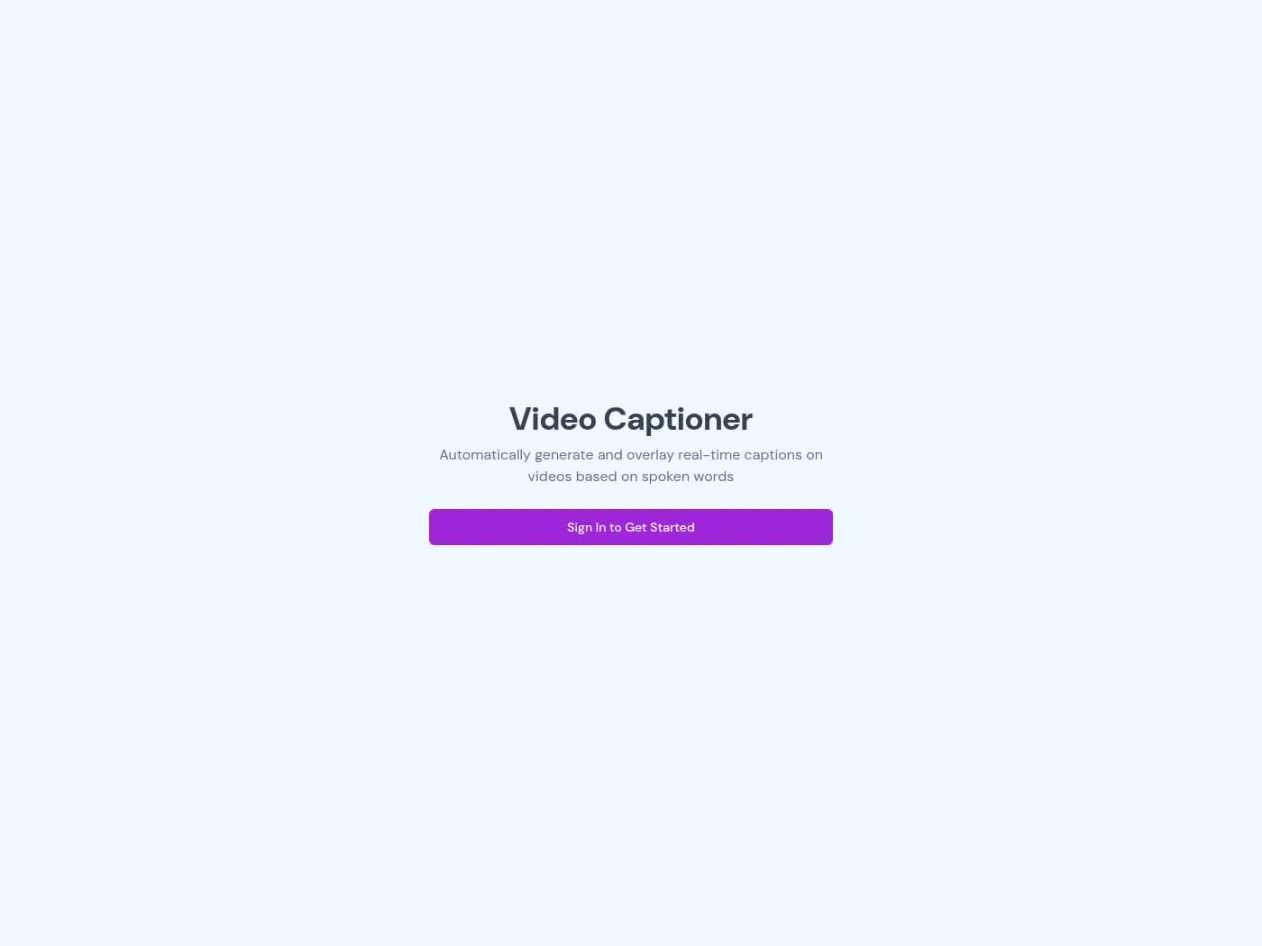 Video Speak Captioner