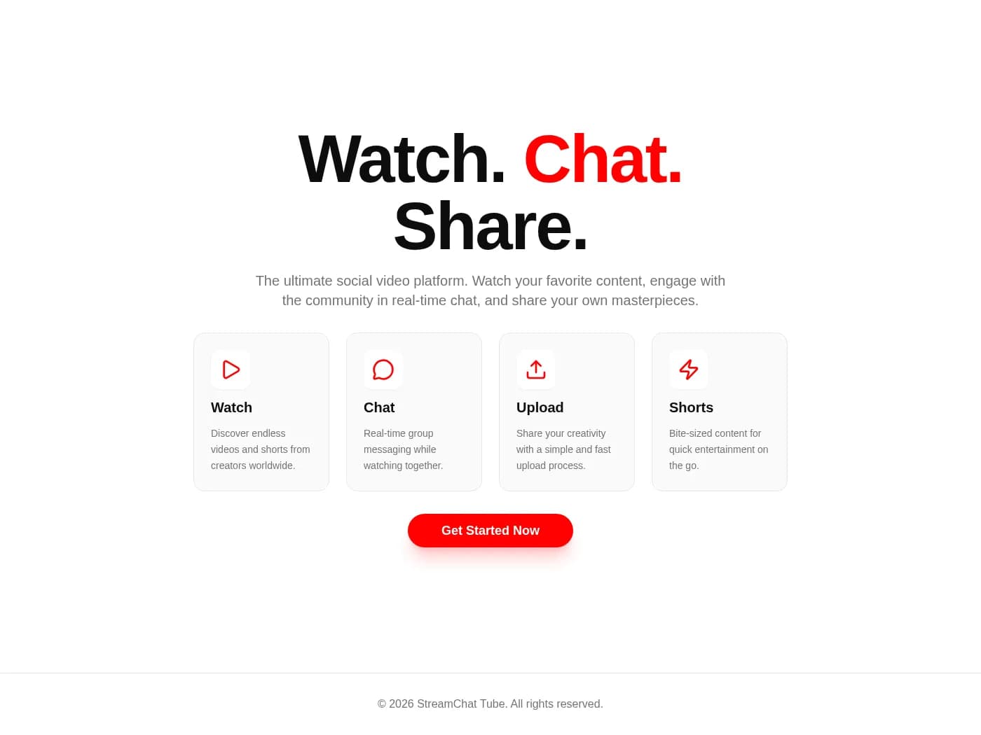 StreamChat Tube