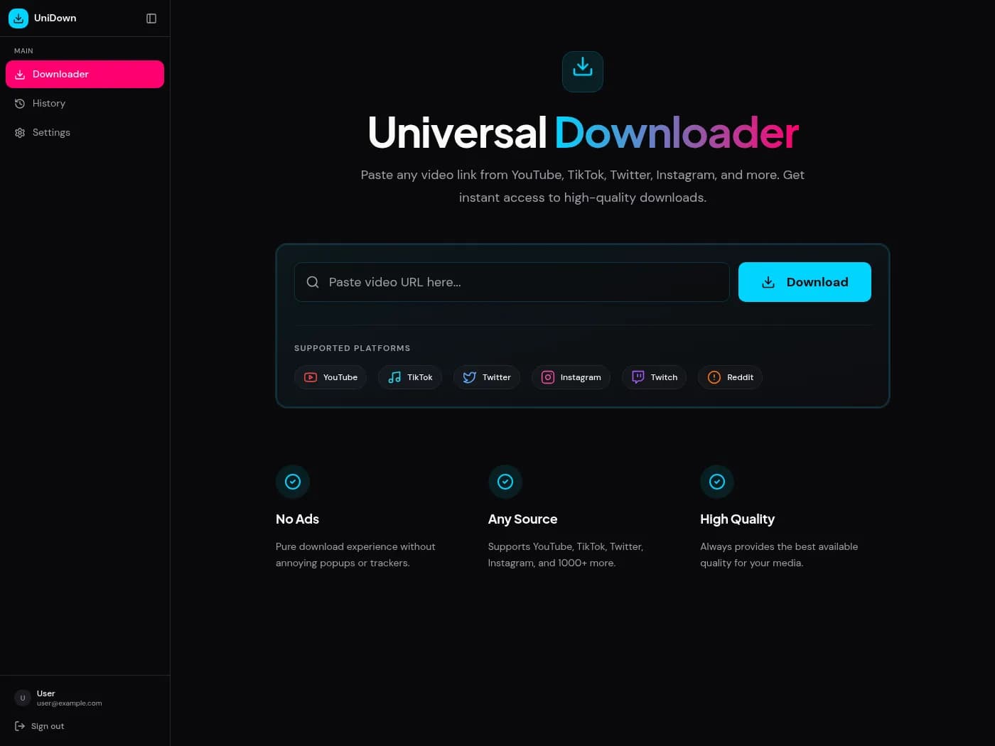 Universal Video Downloader