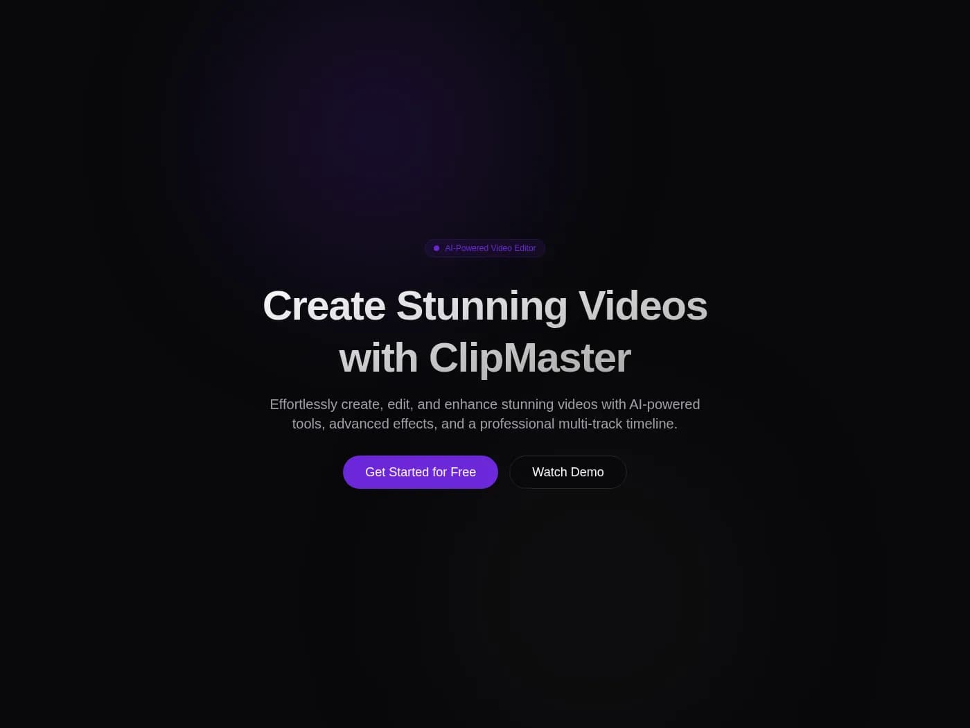 ClipMaster Video Editor