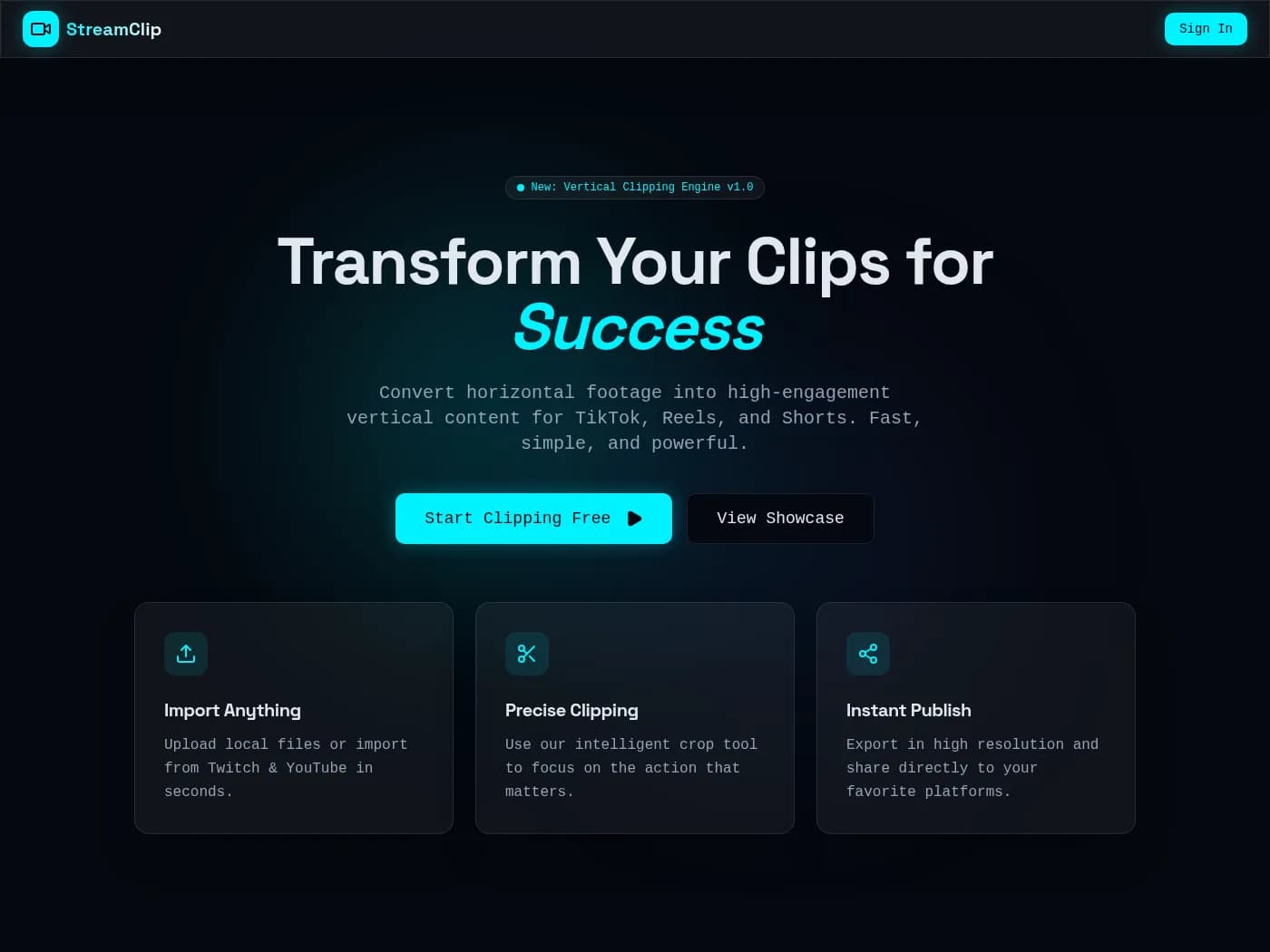 StreamClip Editor