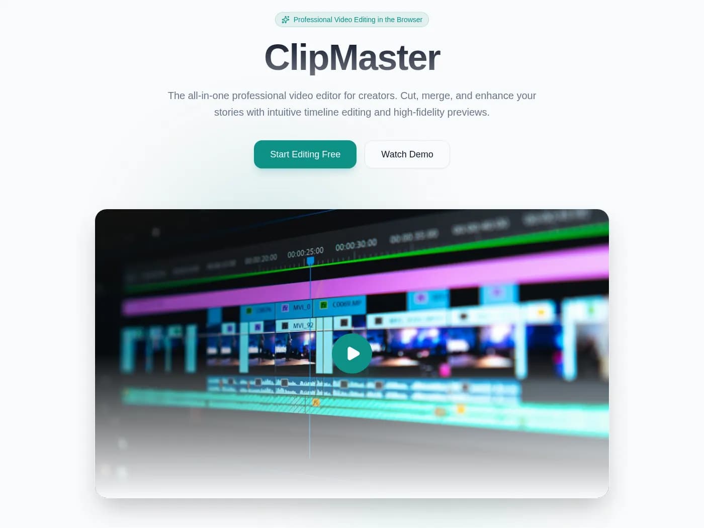 ClipMaster Video Editor