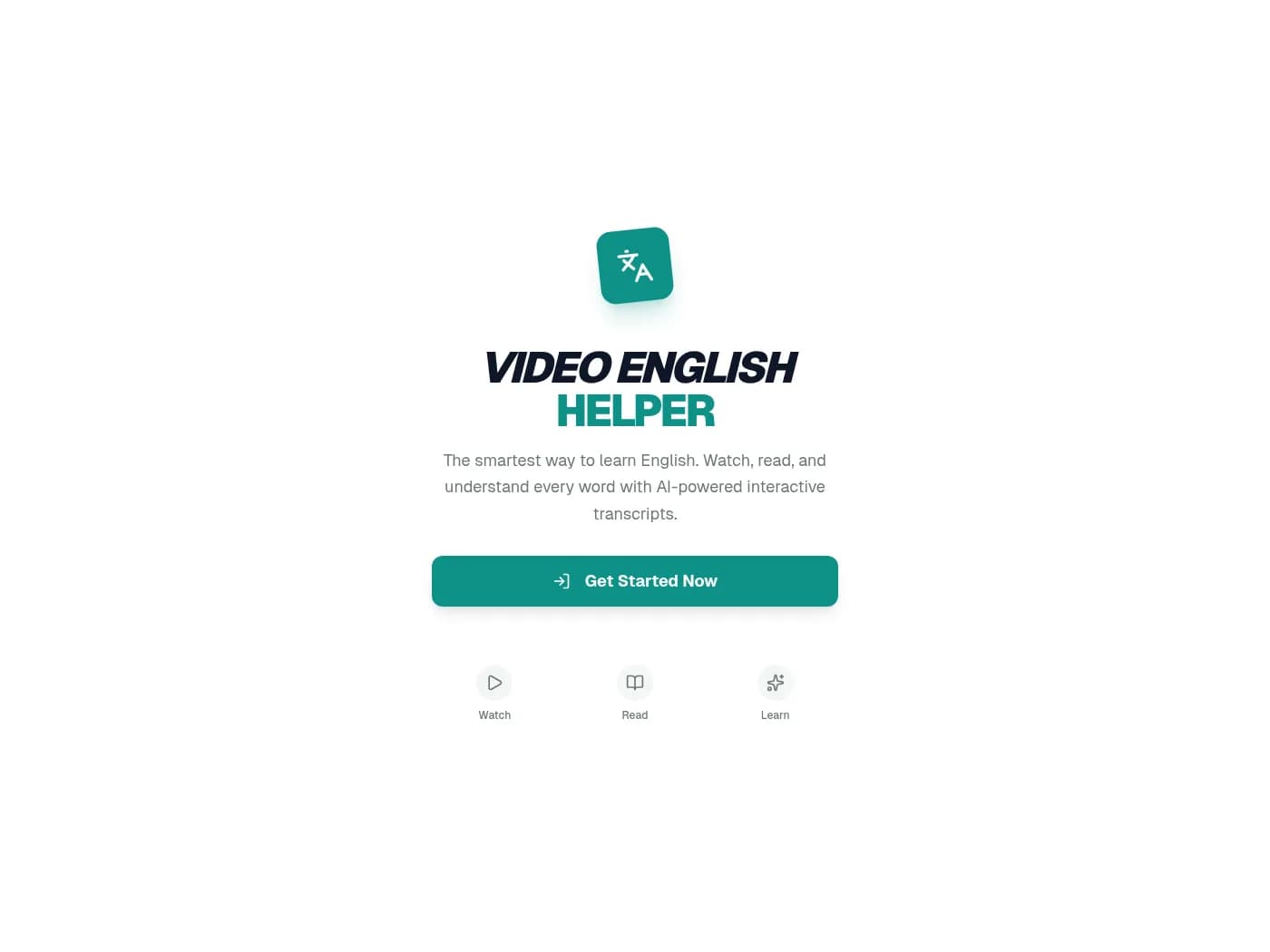 Video English Helper