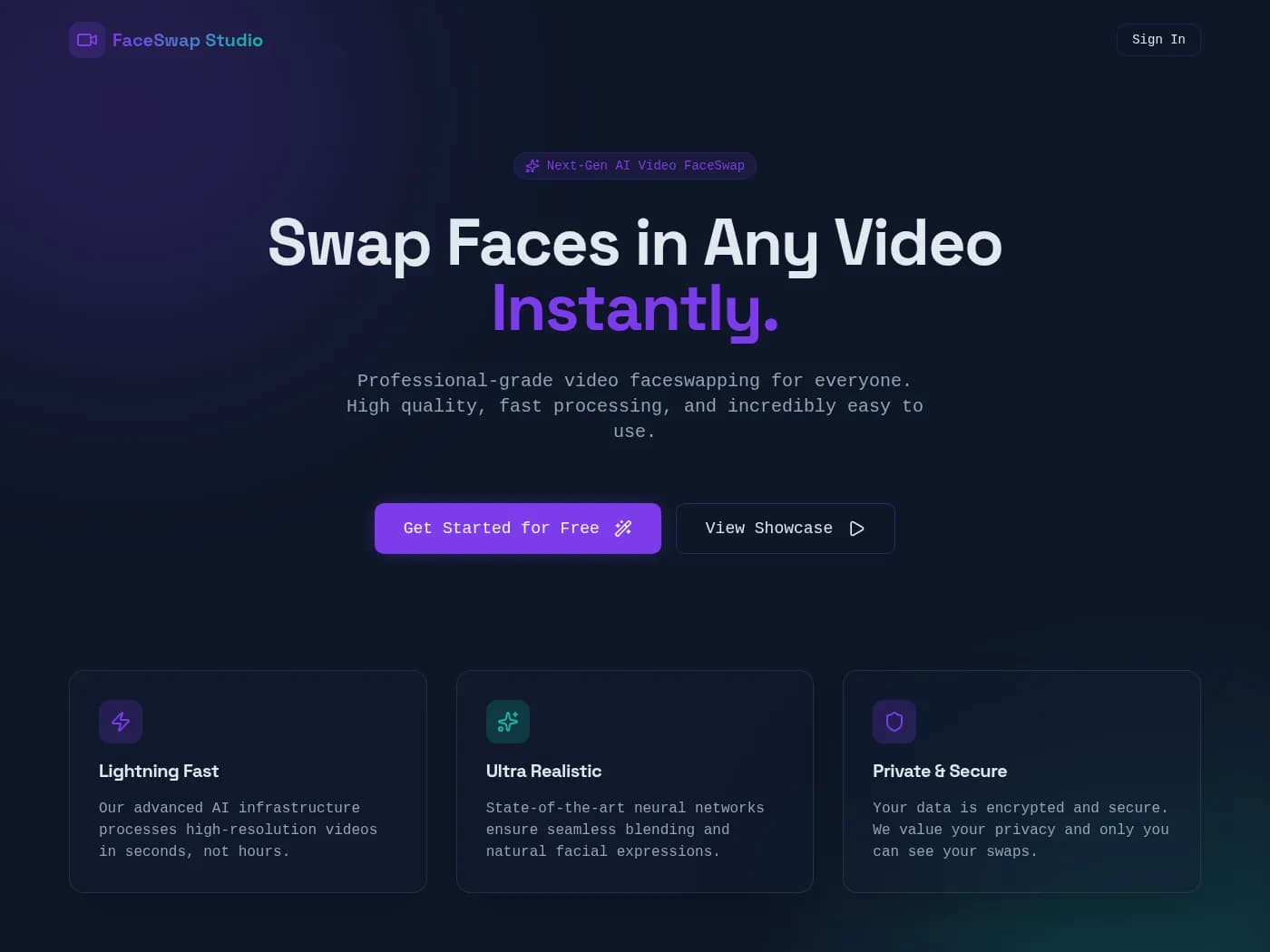 Video FaceSwap Studio