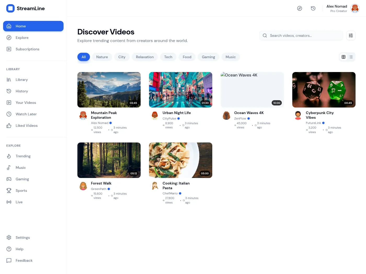 Video Feed Component for React Apps