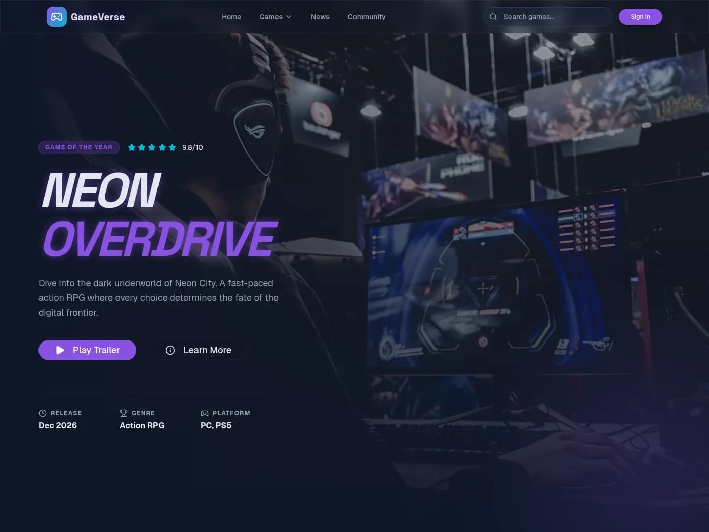 GameVerse Hub