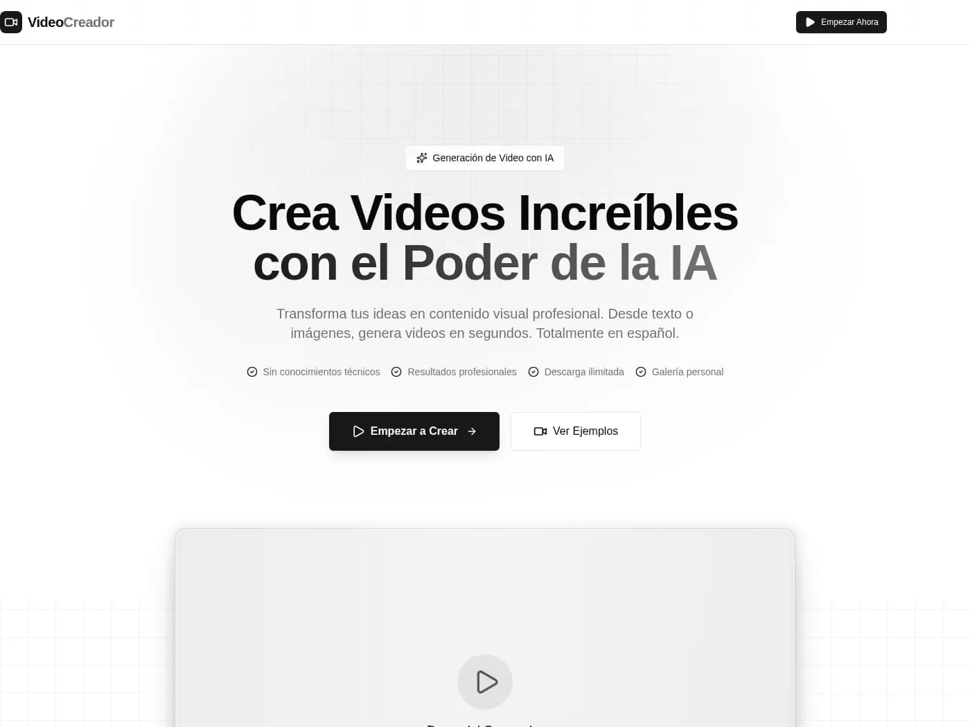 VideoCreador Web
