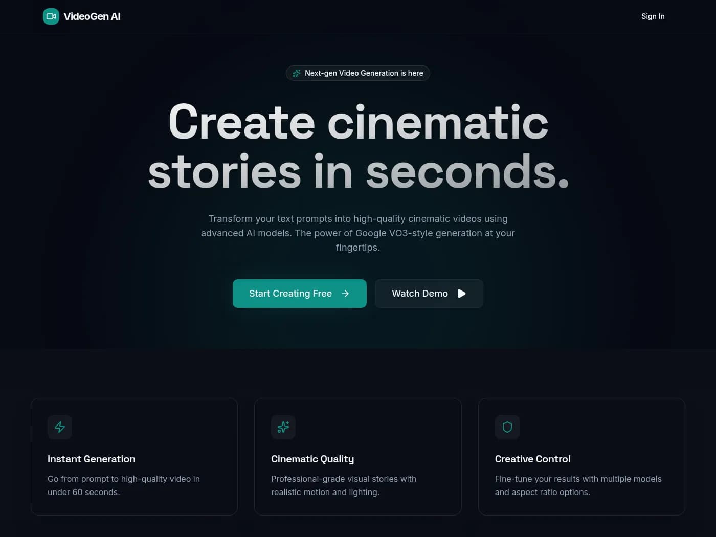 VideoGen AI Studio