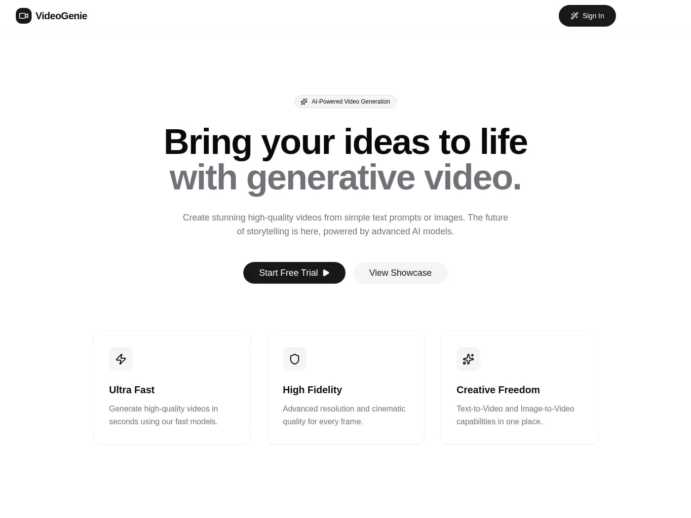 VideoGenie Web