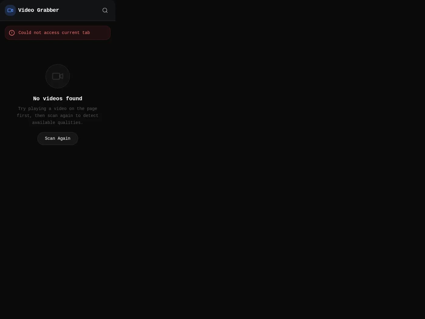 Video Grabber Extension