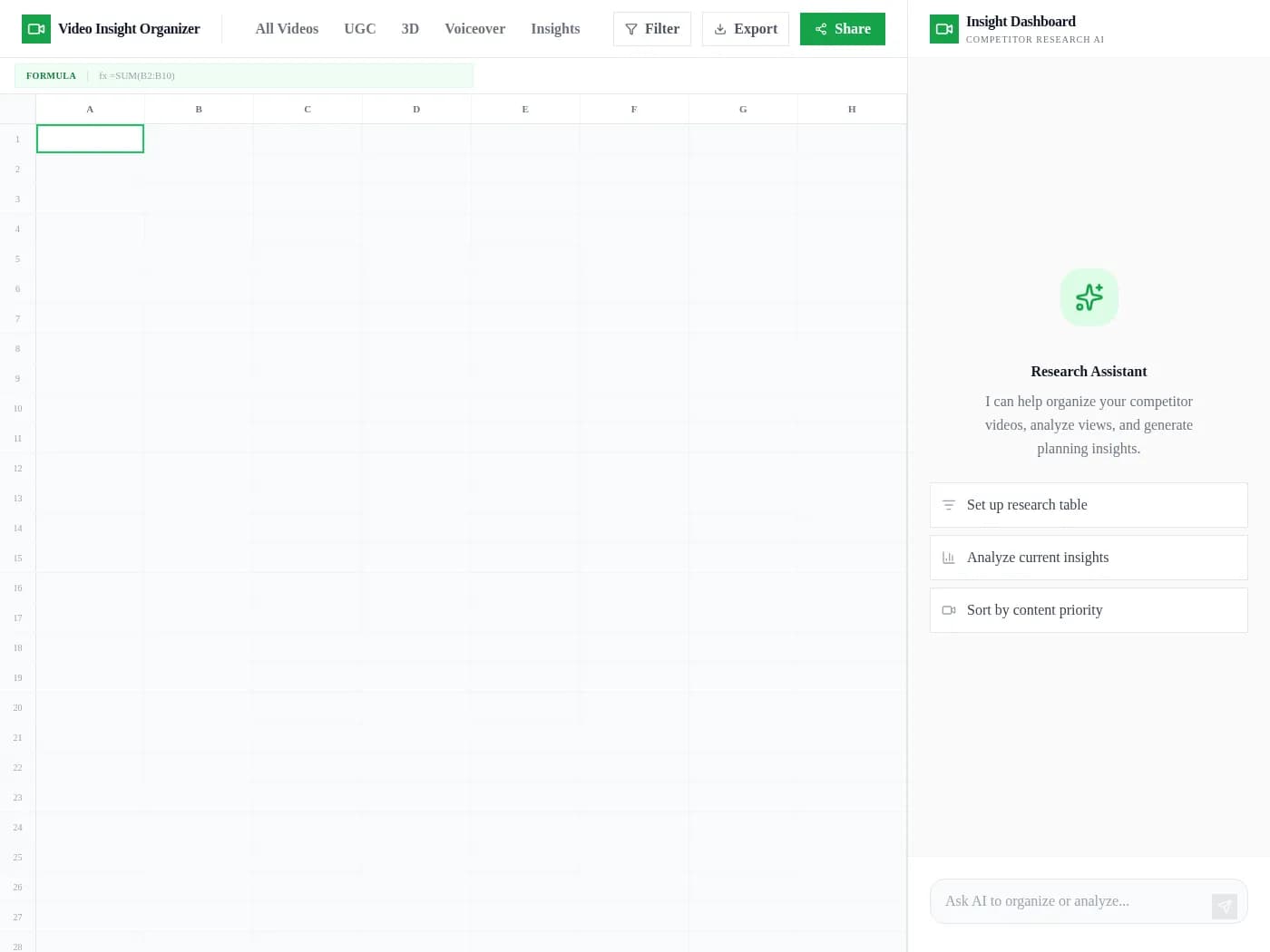 Video Insight Organizer