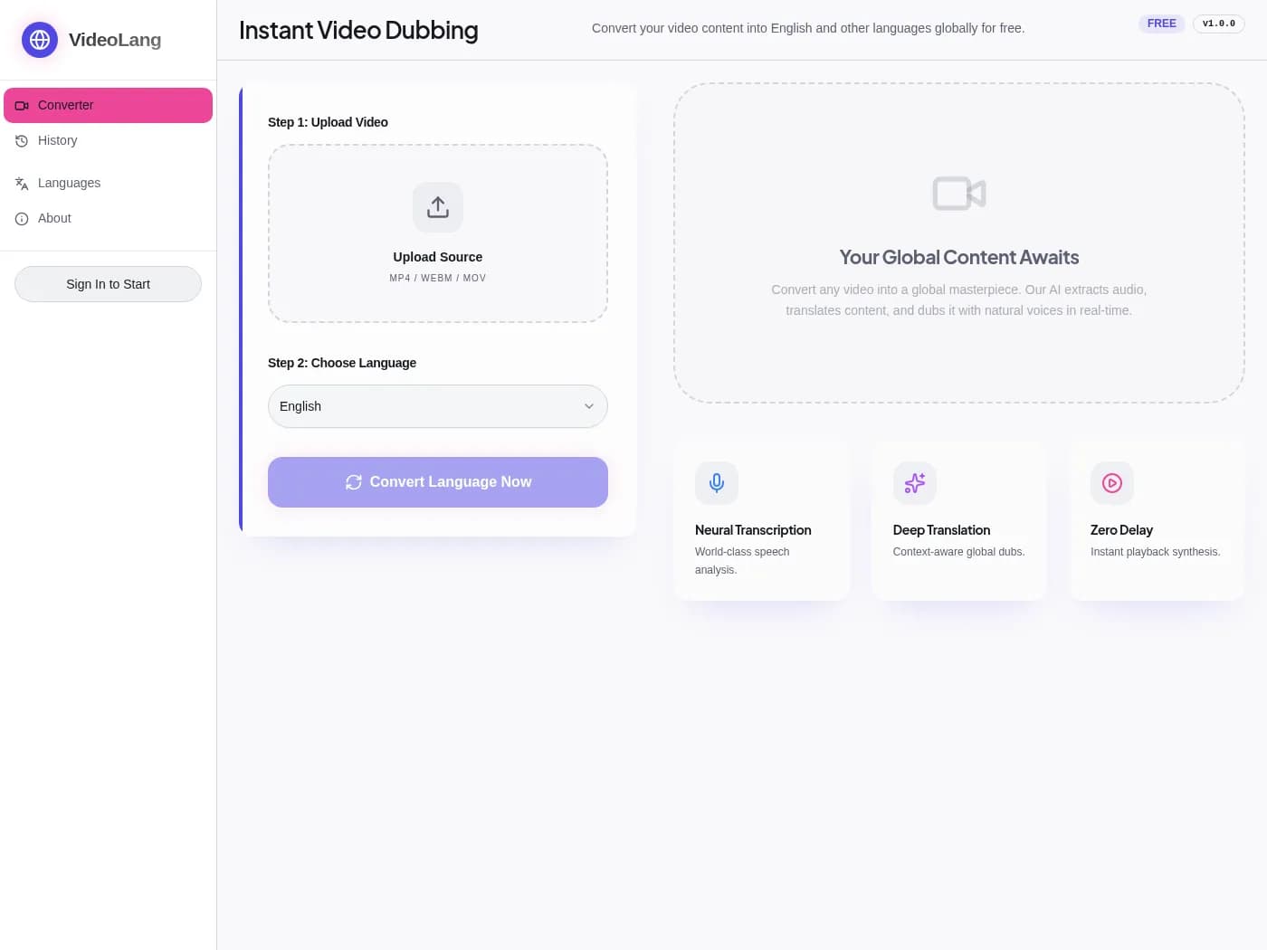 VideoLang Converter