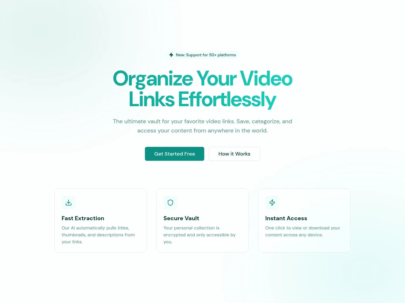 Video Link Saver