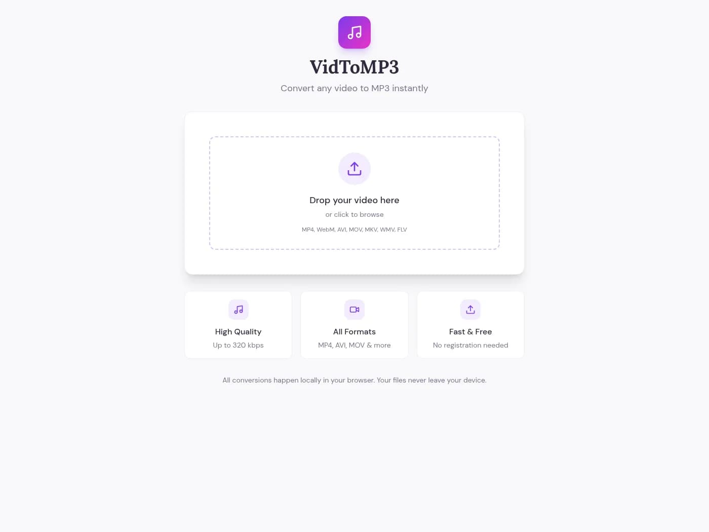 VidToMP3 Converter