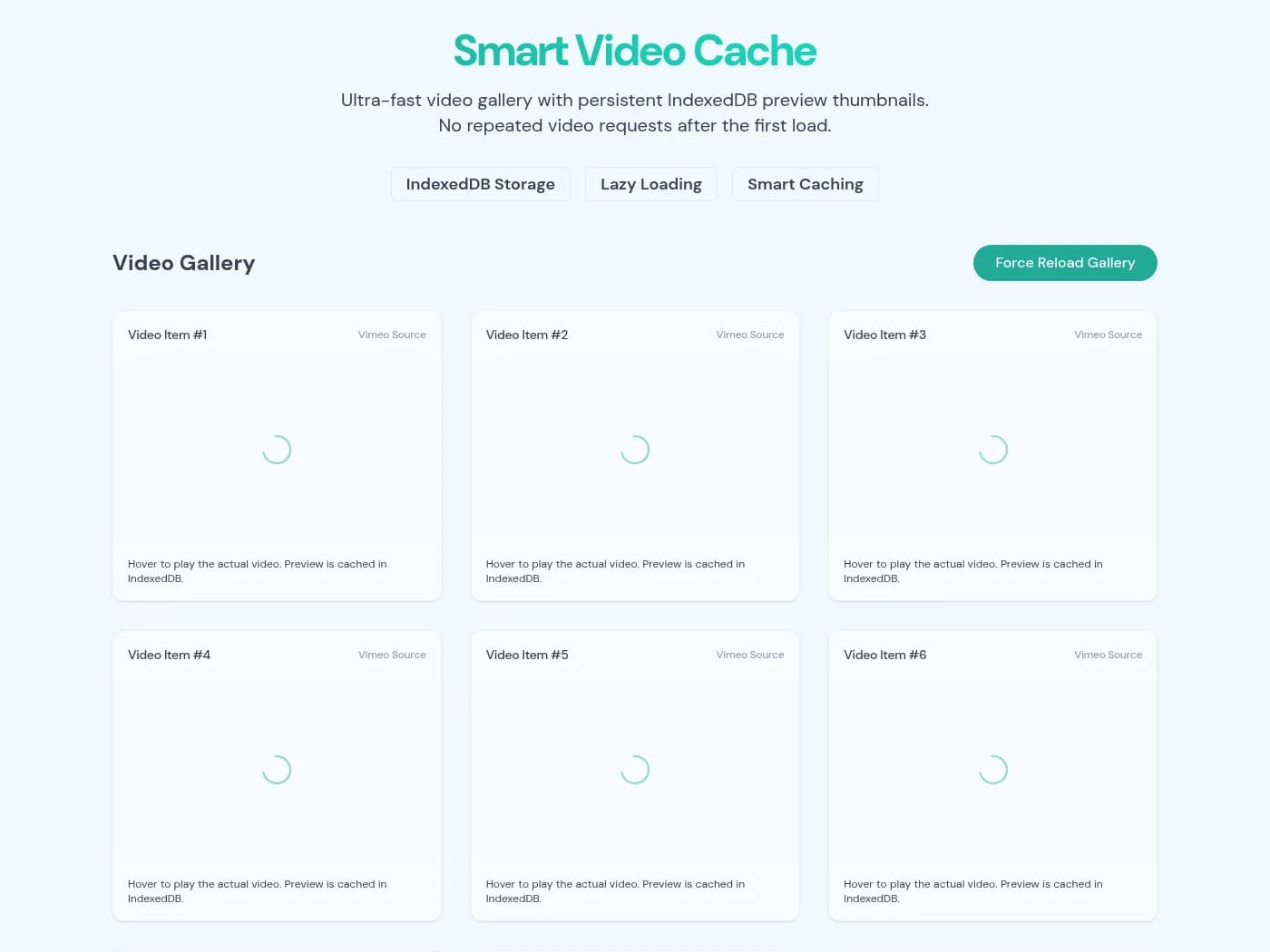 Smart Video Preview Cache