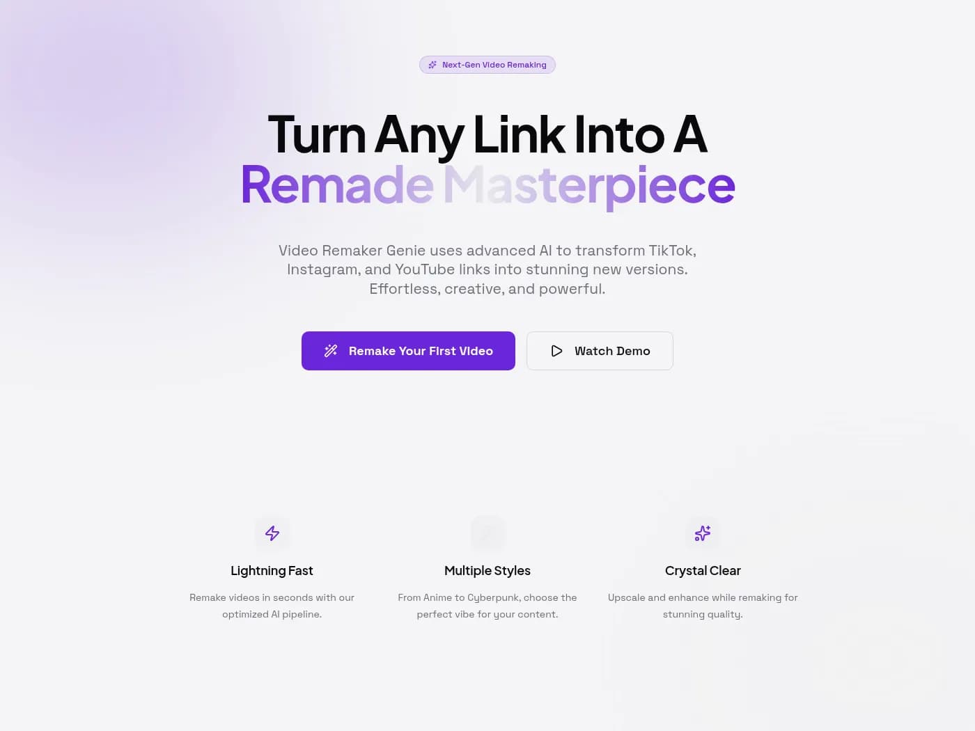 Video Remaker Genie