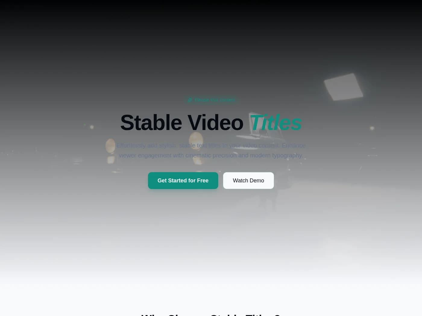 Stable Video Titles