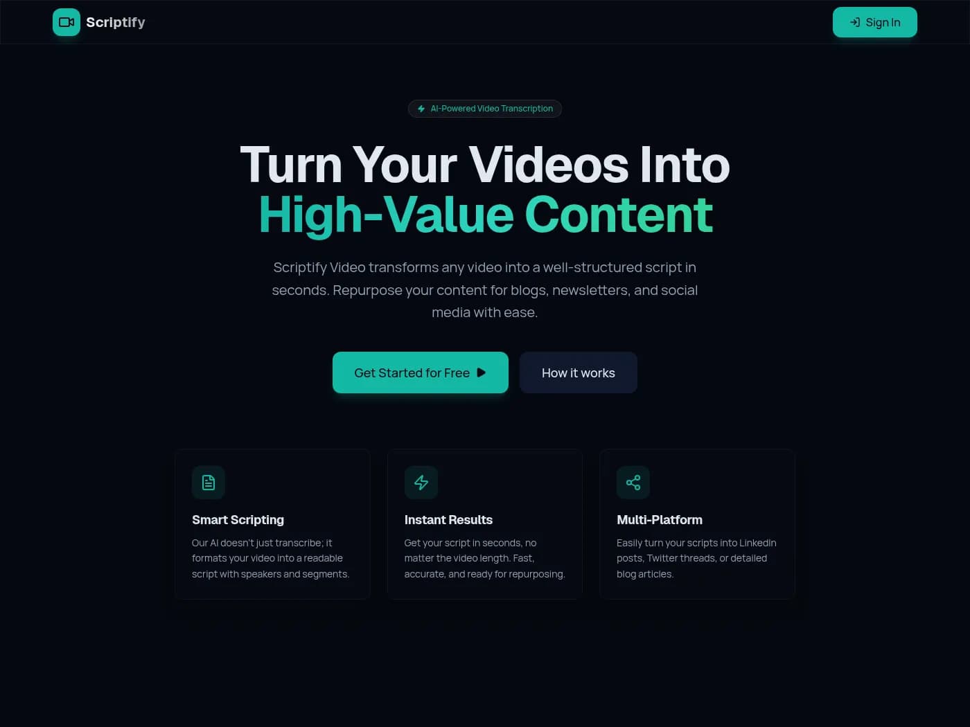 Scriptify Video