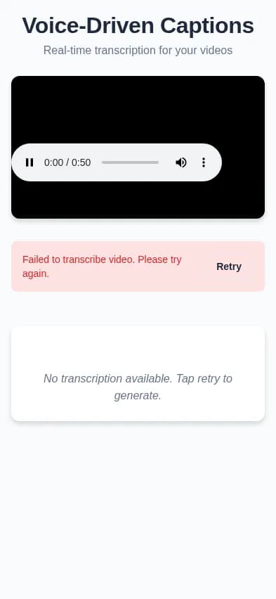 Voice-Driven Video Captions