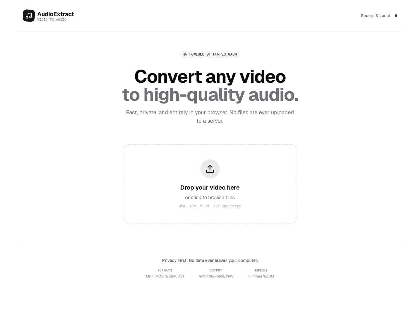 Video2Audio Converter