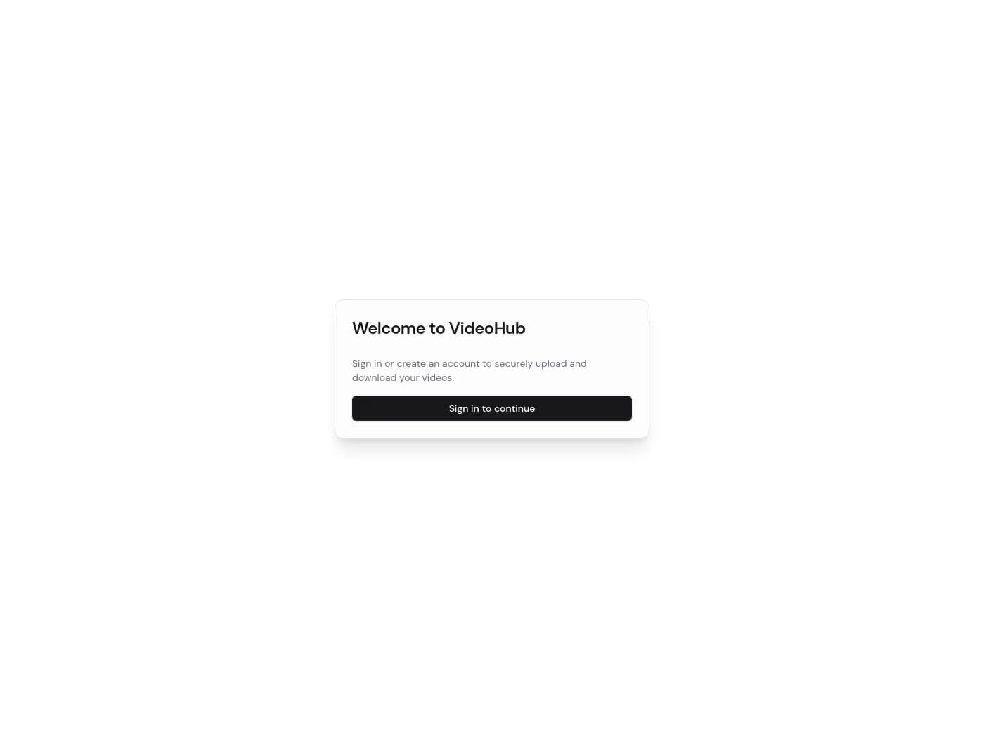VideoHub