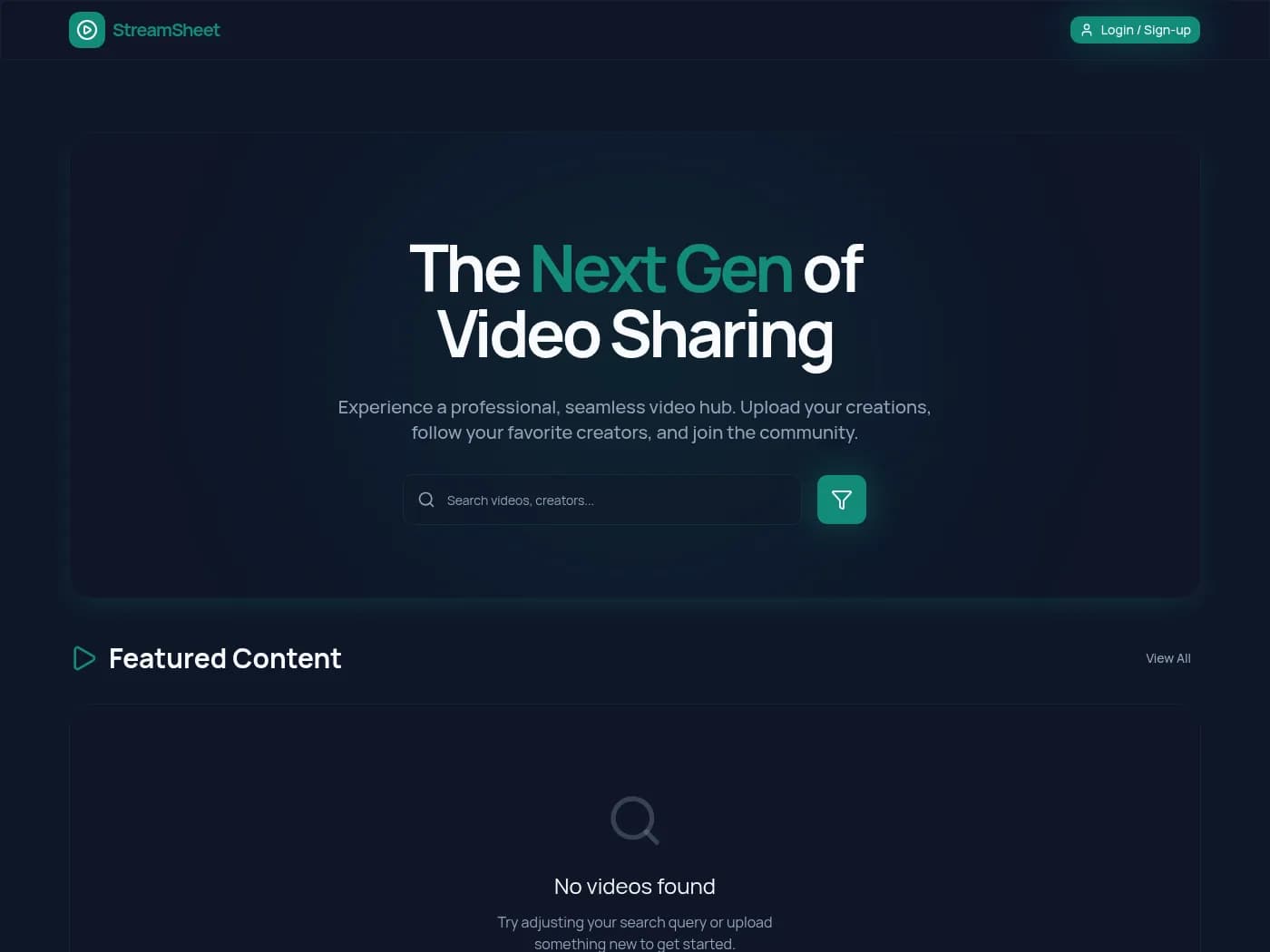 StreamSheet Video Hub