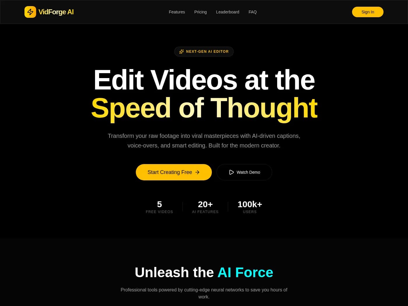 VidForge AI Studio