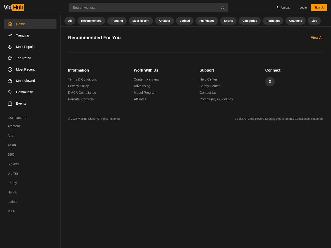 VidHub Clone