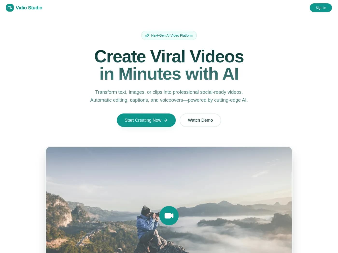 Vidio AI Studio