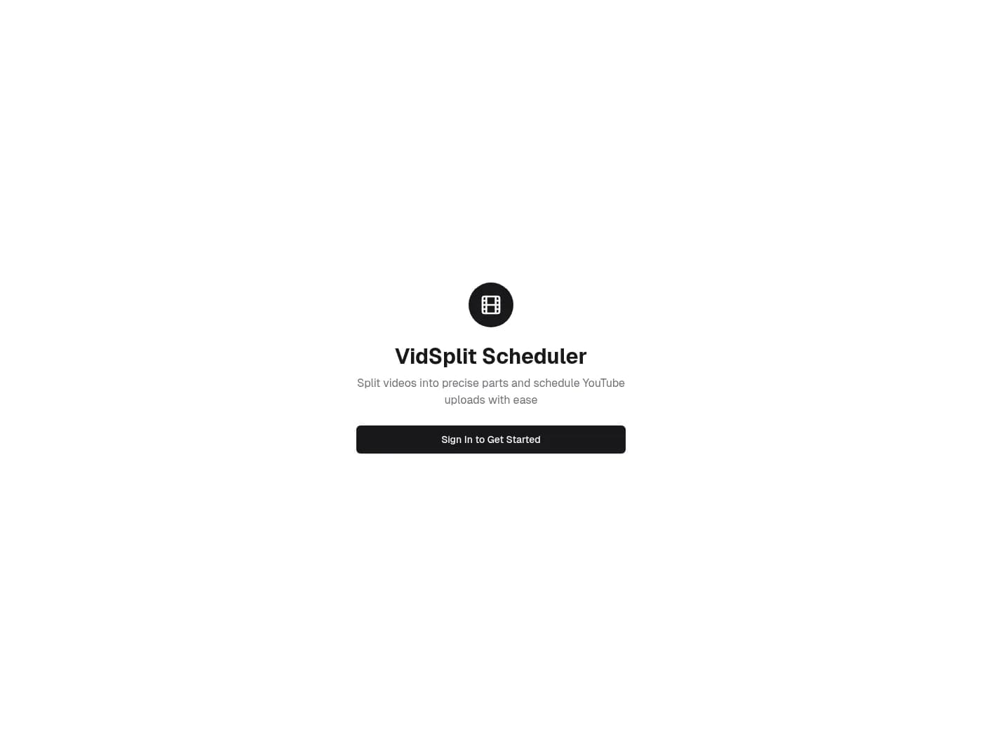 VidSplit Scheduler